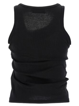 Coperni Womens Black Cotton Tank Tops