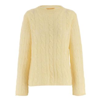 Guest In Residence Zopfmuster-Pullover aus Wollmischung - - Knitwear - Damen - Gelb - S