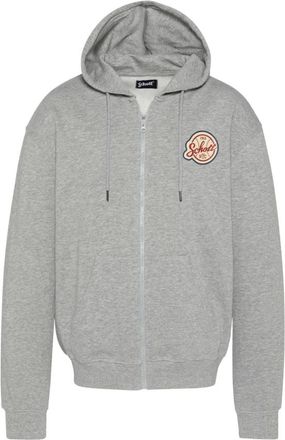 Schott NYC Schott Nyc, Homme, Sweatshirts et sweats &agrave; capuche, Gris, Taille: XL Baseball Zip Sweat &agrave; capuche