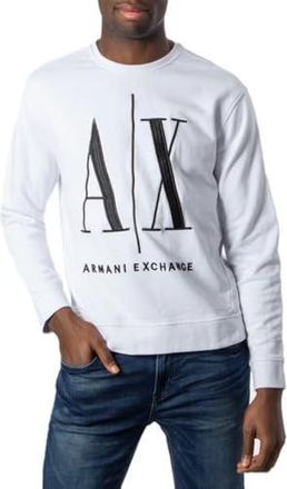 A|X Armani Exchange Icon Project, Sweat-Shirt Homme, Blanc (White 1100), XX-Small (Taille Fabricant: X-Small)