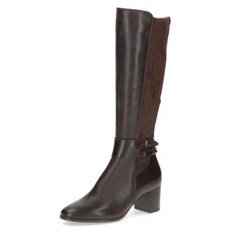 Caprice Caprice Damen Stiefel mit Blockabsatz Elegant, Braun (Dk Brown Comb), 37.5 EU