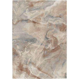 BOBOCHIC Bobochic - Tapis poils ras riviere motif abstrait 120x170 Bleu