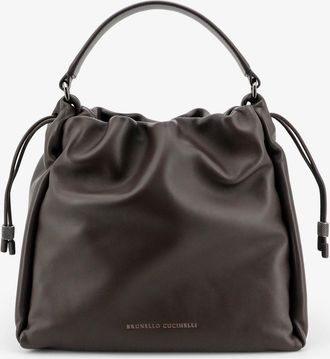 Brunello Cucinelli Bucket Mellow leather shoulder bag - BRUNELLO CUCINELLI - gender_Woman