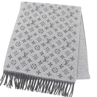 Louis Vuitton Pre-owned Monogram Gradient Wollmischung Schal - - Pre-owned - Herren - Grau - ONE SIZE