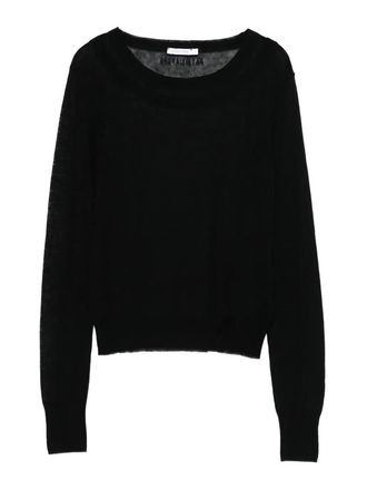 Patrizia Pepe Pull Col Rond - Noir