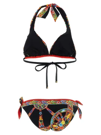 Dolce & Gabbana Womens Multicolor Polyamide Bikini Clothing
