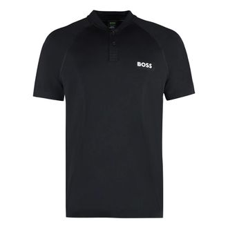 HUGO BOSS Homme, Tops, Noir, Taille: S Polo en tissu technique