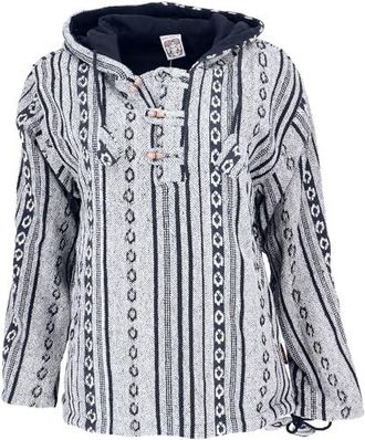 Guru Shop Goa Sweat à capuche Baja Hoodie, Style Sweat à capuche Homme Coton, gris/noir, XL