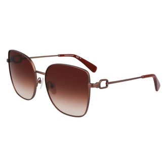 Longchamp Femme, Accessoires, Brun, Taille: 58 MM Lunettes de soleil
