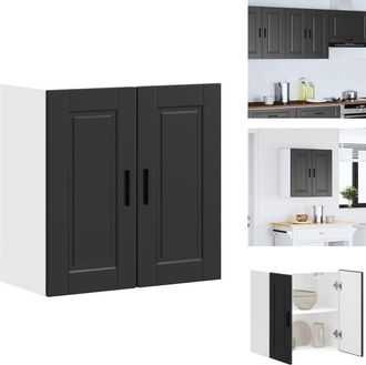 vidaXL Vidaxl - Armoire murale de cuisine Porto noir bois dingénierie - Armoire Murale De Cuisine - Armoires Murales De Cuisine - Meuble Mural De Cuisine