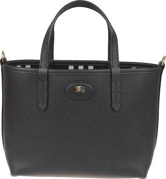 Burberry Femme, Sacs, Noir, Taille: ONE Size Mini cabas r&eacute;versible Bloomsbury