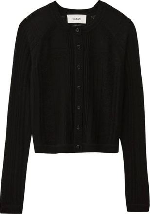 BA&SH Femme, Pulls, Noir, Taille: 36 FR Gilet Tricot Confortable