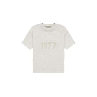 Fear of God Oatmeal Essentials T-Shirt 1977 - - Tops - Herren - Wei&szlig; - L