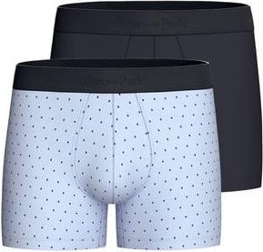 Eden Park Lot de 2 boxers en coton m&eacute;lang&eacute;