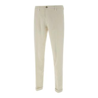 Re-hash Homme, Pantalons, Blanc, Taille: W31 Pantalon Chinos Blanc en M&eacute;lange de Coton