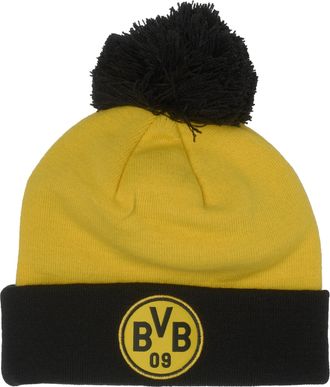 Puma Puma Unisexaccessoires Winterm&uuml;tze 02555201 BVB ESS POM POM BEANIE Gelb ADULT