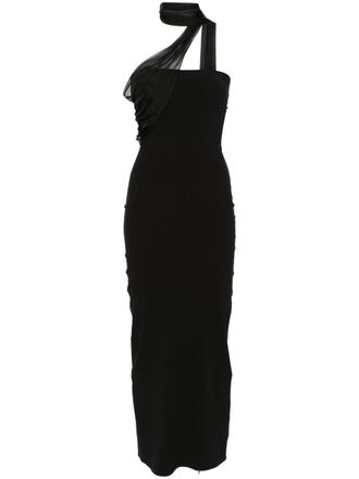 Manur&iacute; robe longue Elsa - Noir