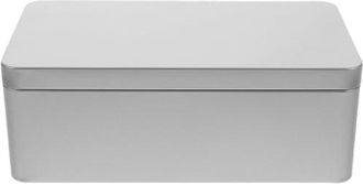 Angoily Bo&icirc;Te Rectangulaires En M&eacute;Tal Vides, Bo&icirc;Te &Agrave; Th&eacute; Rectangulaire En Fer Blanc, Vides En M&eacute;Tal Avec Couvercles, Metalldosen Portable Pour Le Stockage De 