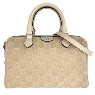 Gucci Sac Boston Pre-owned - Femme - Pre-owned - Beige - Taille: ONE Size