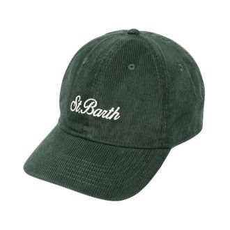 MC2 Saint Barth Baseball Corduroy Cap - - Accessories - Herren - Gr&uuml;n - ONE SIZE