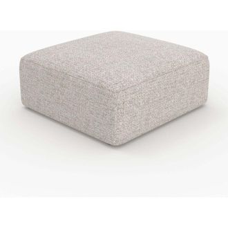 Rendez-Vous D&eacute;co Pouf carr&eacute; pour canap&eacute; modulable en tissu beige - Hestia