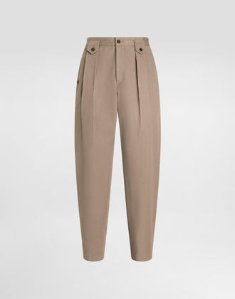 Dolce & Gabbana Cotton Twill Trousers - Mann Hosen Und Shorts Mehrfarbig 60