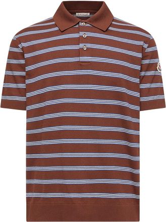 Moncler Moncler Striped Cotton Polo Shirt, Men, Multicolour, Size: 3xl