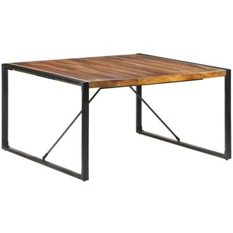 vidaXL Vidaxl - Table &agrave; manger 140x140x75 cm bois massif