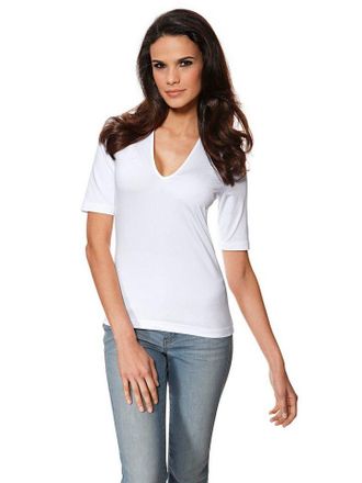 Heine T-Shirt V-Shirt Kurzarm