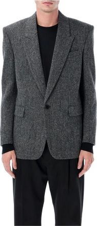 Saint Laurent Herren, Jacken, Grau, LGr&ouml;&szlig;e