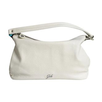 Gabs Femme, Sacs, Blanc, Taille: ONE Size Sac à Bandoulière en Cuir Martelé Blanc