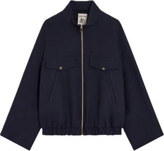 Semicouture Femme, Vestes, Bleu, Taille: 40 FR Bomber Isabel