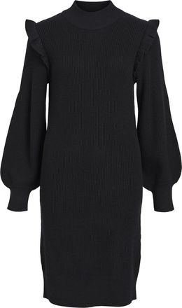 Object OBJMALENA L/S Ruffle Knit Dress NOOS