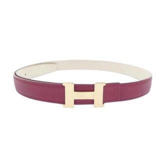 Herm&egrave;s Ceinture Standard Pre-owned - Femme - Pre-owned - Rouge - Taille: ONE Size