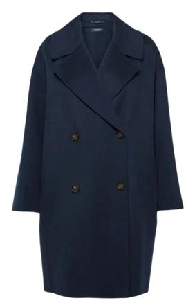 Max Mara Studi Doble Faced Eleonora Blue Coat Size XS
