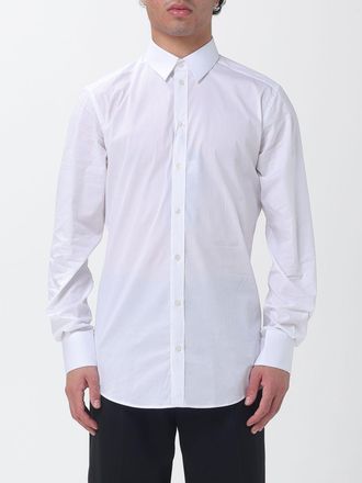 Dolce & Gabbana Chemise slim fit en popeline de coton avec col fran&ccedil;ais