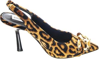 Steve Madden Femme, Chaussures, Multicolore, Taille: 38 1/2 EU Jazzily Leopard Velvet Sandales
