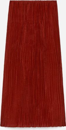 Arket Gecrinkelter Rock -Orange