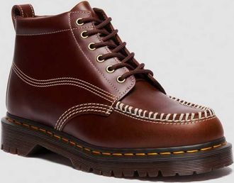 Dr. Martens Lowell Chukka Moc Toe Leder Ankle Stiefel in Br&auml;unen, Gr&ouml;&szlig;e: 36