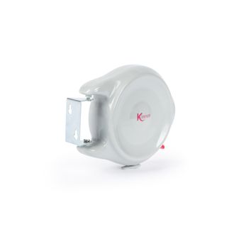 Kleeneze Einziehbare W&auml;scheleine - 15 Meter Trockenraum, Anti-Schlaff-Haken, schwenkbare Wandhalterung, multidirektionale W&auml;scheleine, platzsparend, straff und