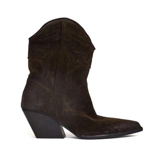 Elena Iachi Stivaletto Texano Tacco Camperos 70 mm - - Shoes - Damen - Braun - 38 EU