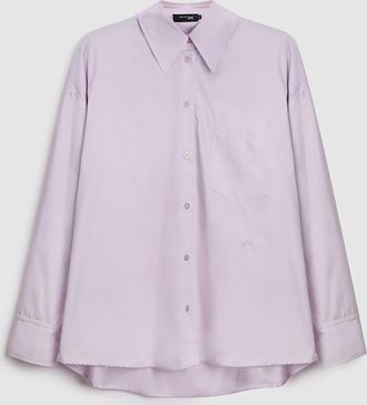 Jeanne Vouland Chemise Pauli Oversize Popeline Lavande