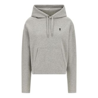 Ami De Coeur Baumwoll-Hoodie - - Sweatshirts & Hoodies - Damen - Grau - XS