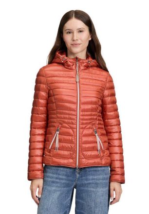 Cartoon Steppjacke Damen mit Rei&szlig;verschlusstaschen