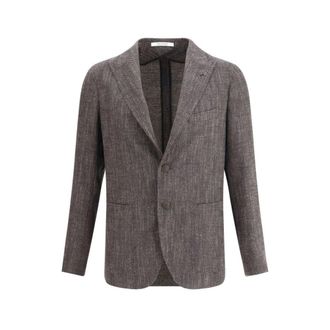 Tagliatore Herringbone gemusterter Blazer - - Jackets - Herren - Beige - M