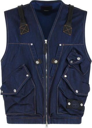 Stone Island Homme, Vestes, Bleu, Taille: XL Manteaux