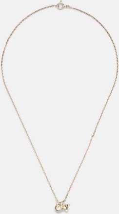 Yvonne L&eacute;on Yvonne L&eacute;on Halskette Koala aus 18kt Gelbgold (750/1000) und 9kt Gelbgold (375/1000) mit Emaille udn Diamanten