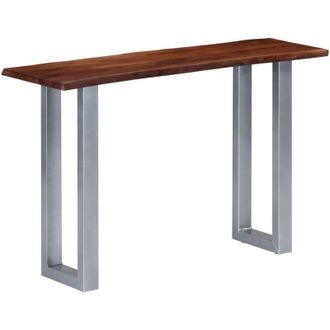 vidaXL Konsolentisch 115x35x76 cm Massivholz Akazie und Eisen Vidaxl