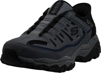 Skechers Afterburn Ridgeburn Slip-ins Chaussures &agrave; Enfiler pour Homme, Ajustement Standard, Noir/Charbon, 39.5 EU