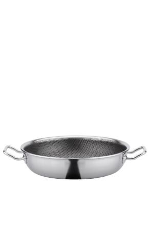 Spring Bratpfanne CUT Resist Pure, Edelstahl, Metall, 6.1 cm, antihaftbeschichtet, Kochen, Pfannen, Bratpfannen